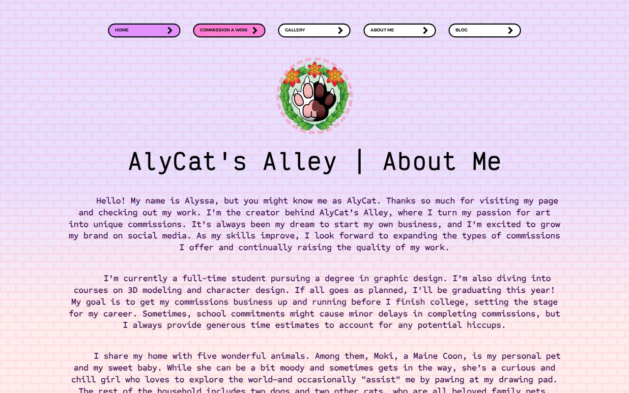 AlyCat's Alley About Me
